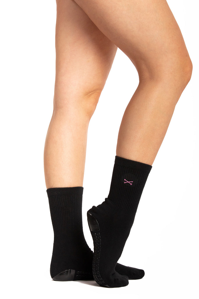 Skull and Bones Grip Sock- Women's – Arebesk, Inc.